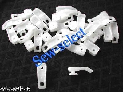 10 CURTAIN TRACK GLIDERS Integra regular double duty plain slides ...